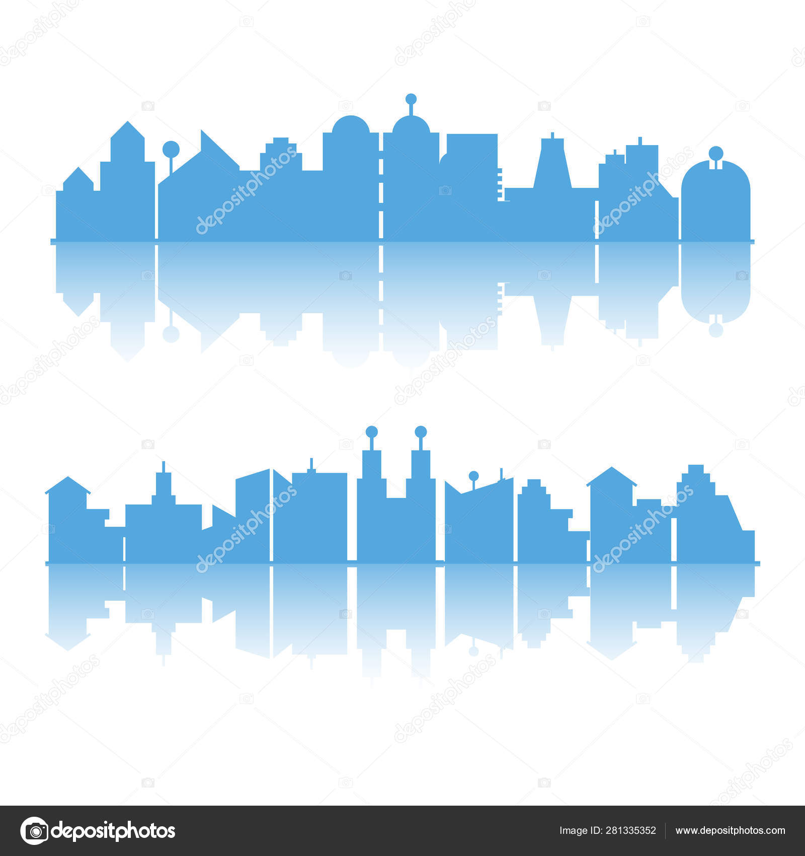Vector Illustration Cityscape Buildings Stock Vector by ©loopang 281335352