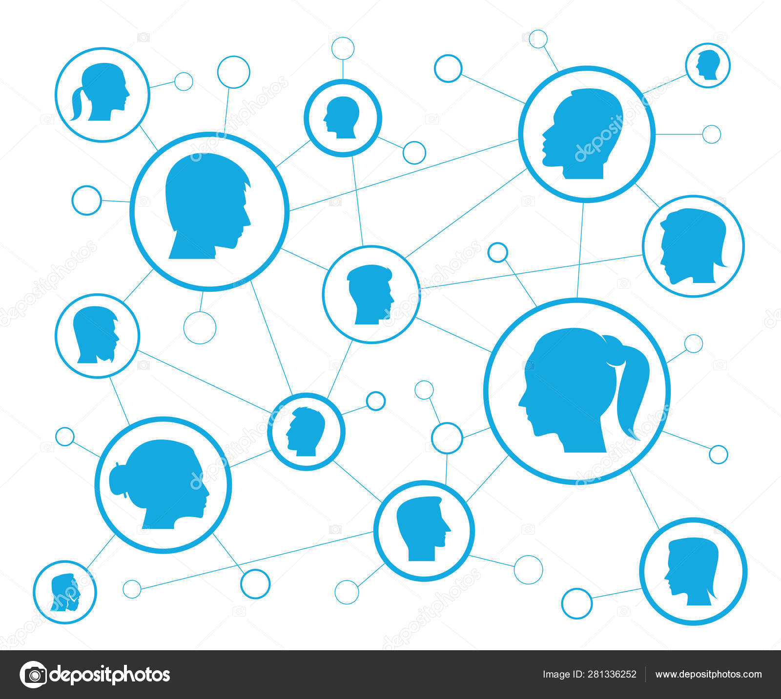 Ilustración Vectorial Del Concepto Conexión Vector de stock #281336252 ...