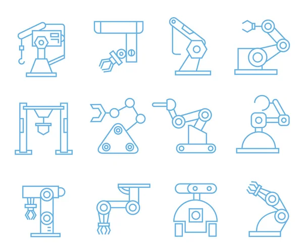 Robotic Arm Icons Vector Illustration Stock Vector by ©loopang 281365518