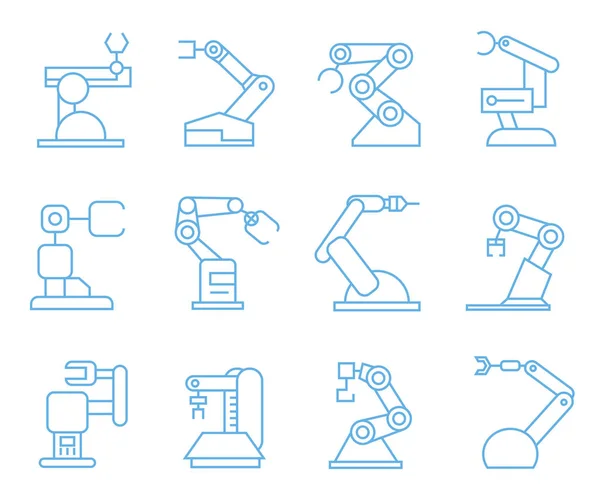 Robotic Arm Icons Vector Illustration Stock Vector by ©loopang 281331148