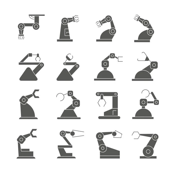Robotic Arm Icons Vector Illustration Stock Vector by ©loopang 281392244