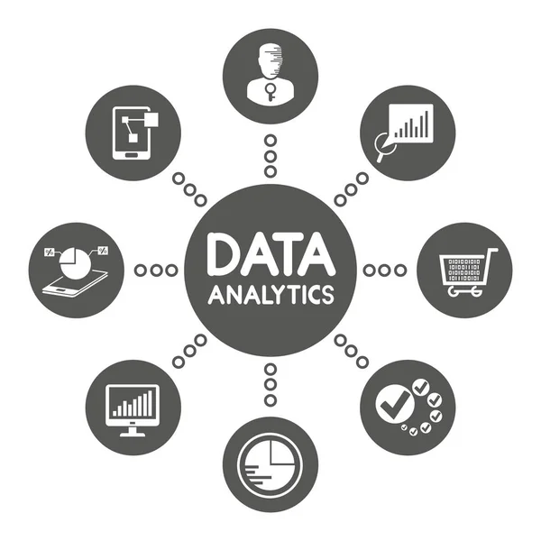 Vector Illustration Concept Data Analytics Stock Vector by ©loopang ...
