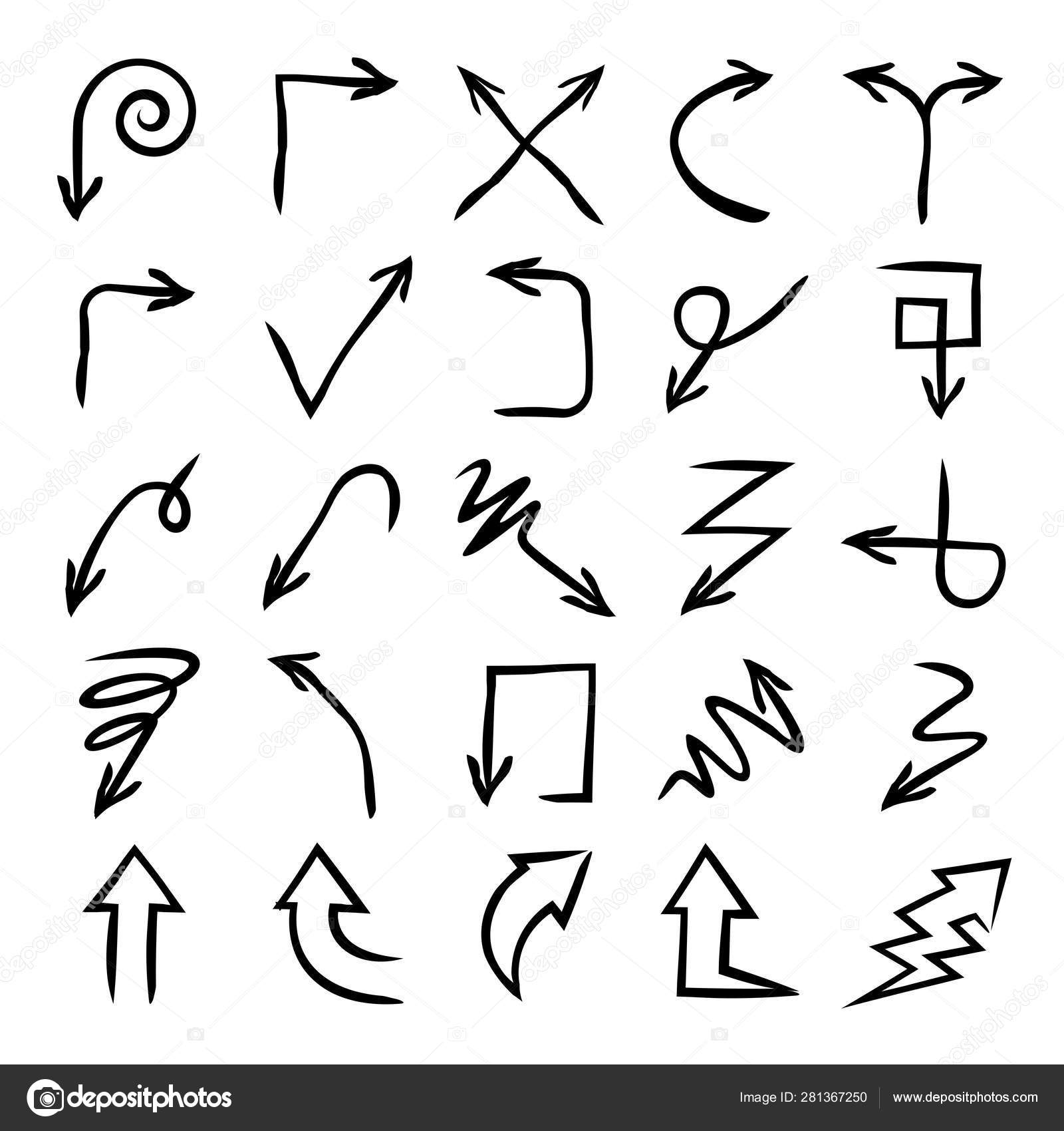 Vector Illustration Arrows Icons Stock Vector by ©loopang 281367250
