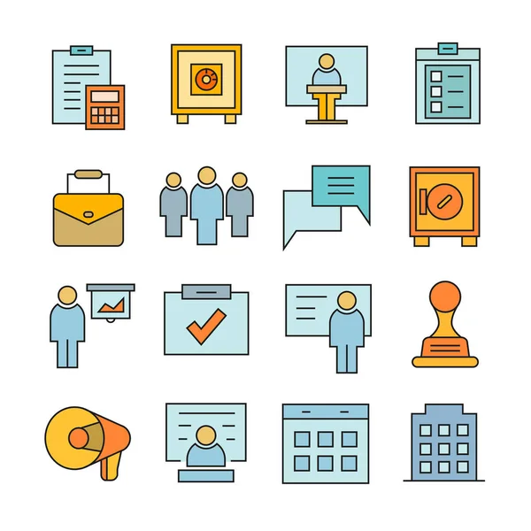 Set Business Icons Vector Illustration Stock Vector by ©loopang 281395730