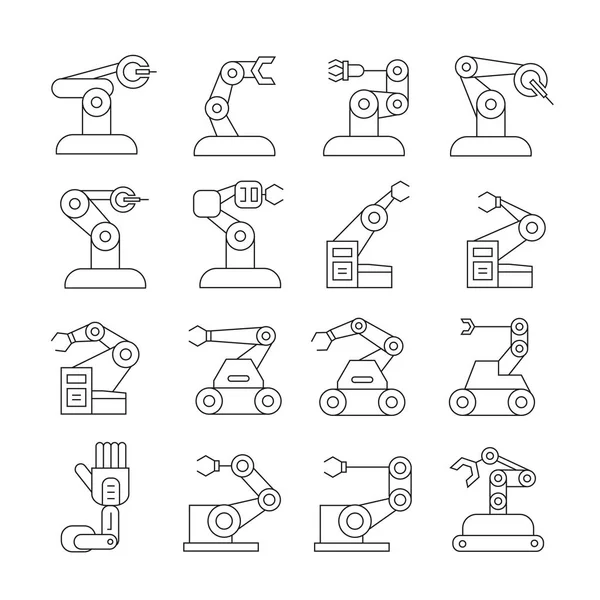 Robotic Arm Icons Vector Illustration Stock Vector by ©loopang 281392244
