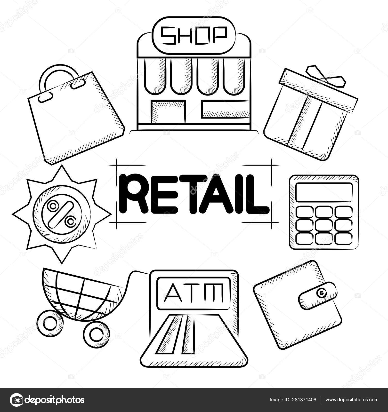 Business Concept Vector Illustration Retail Stock Vector Image by ...