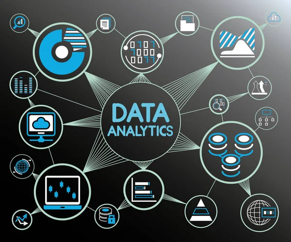 Vector Illustration Concept Data Analytics Stock Vector by ©loopang ...