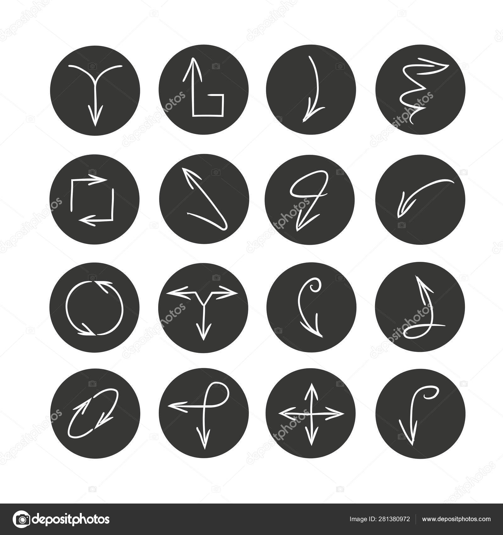 Vector Illustration Arrows Icons Stock Vector by ©loopang 281380972