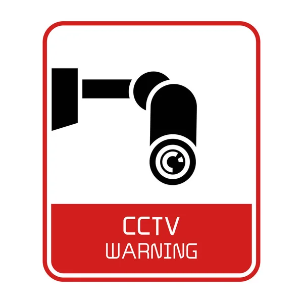 Vector Illustration Cctv Warning Sign Stock Vector by ©loopang 281330564