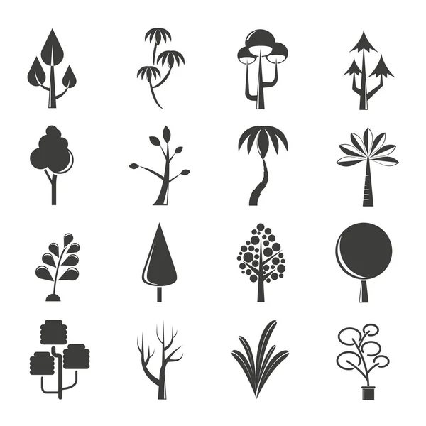 Vector Illustration Trees Icons Stock Vector by ©loopang 281379684