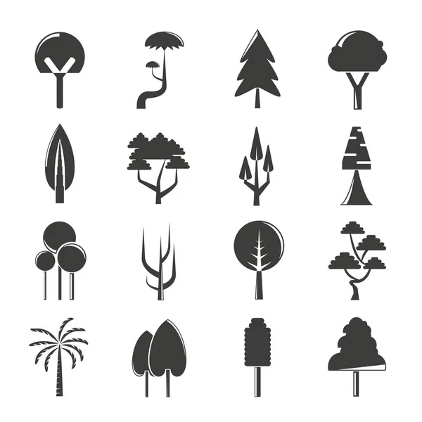 Vector Illustration Trees Icons Stock Vector by ©loopang 281379684