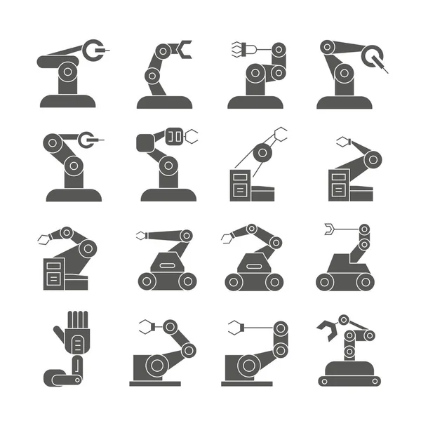 Robotic Arm Icons Vector Illustration Stock Vector by ©loopang 281392244