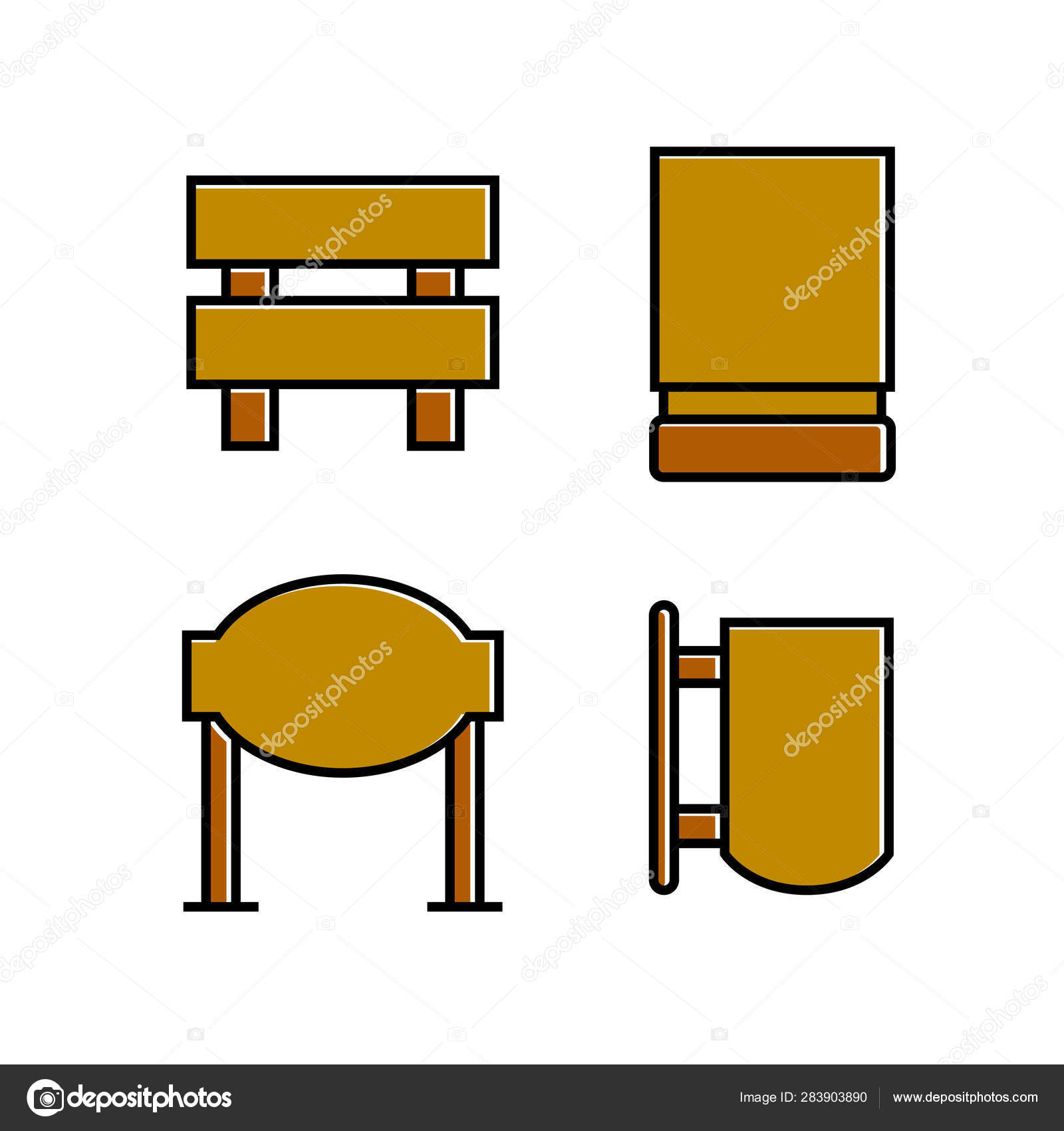 Vector Illustration Signs Icons Set Stock Vector by ©loopang 283903890