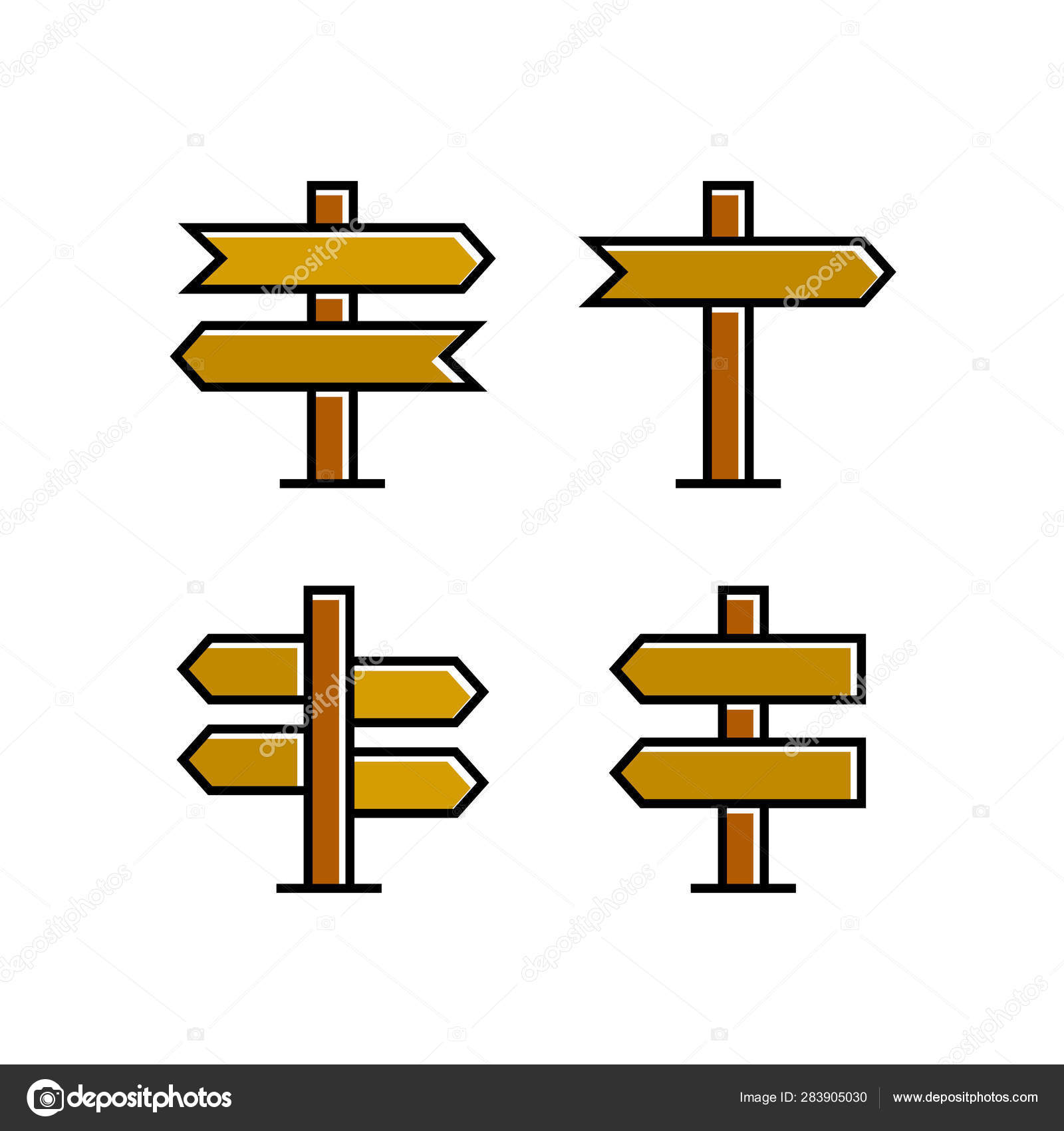 Vector Ilustración Signos Conjunto Iconos Vector de stock #283905030 de ...