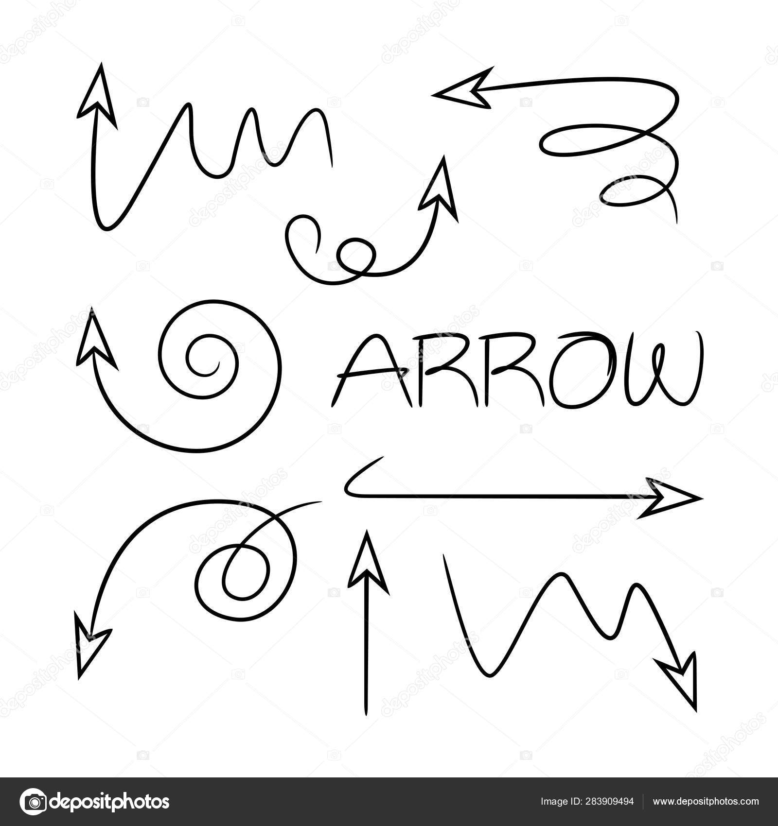 Vector Illustration Arrows Icons Stock Vector by ©loopang 283909494