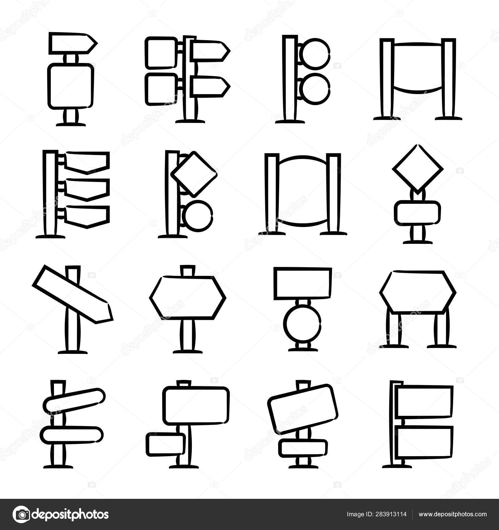 Vector Illustration Signs Icons Set Stock Vector Image by ©loopang ...