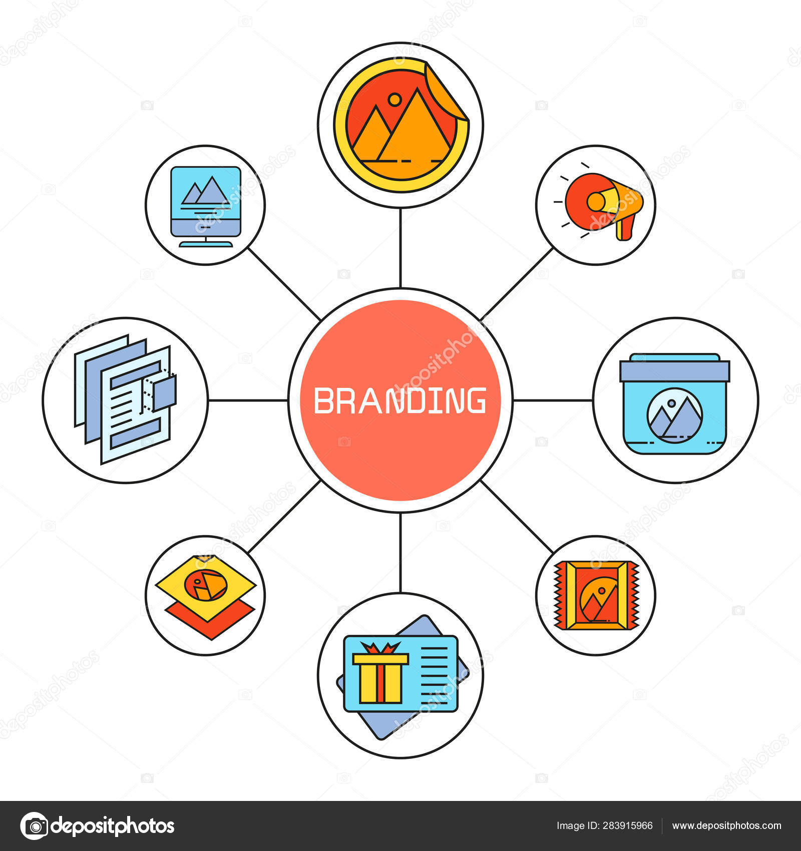 Vector Illustration Branding Stock Vector Image by ©loopang #283915966