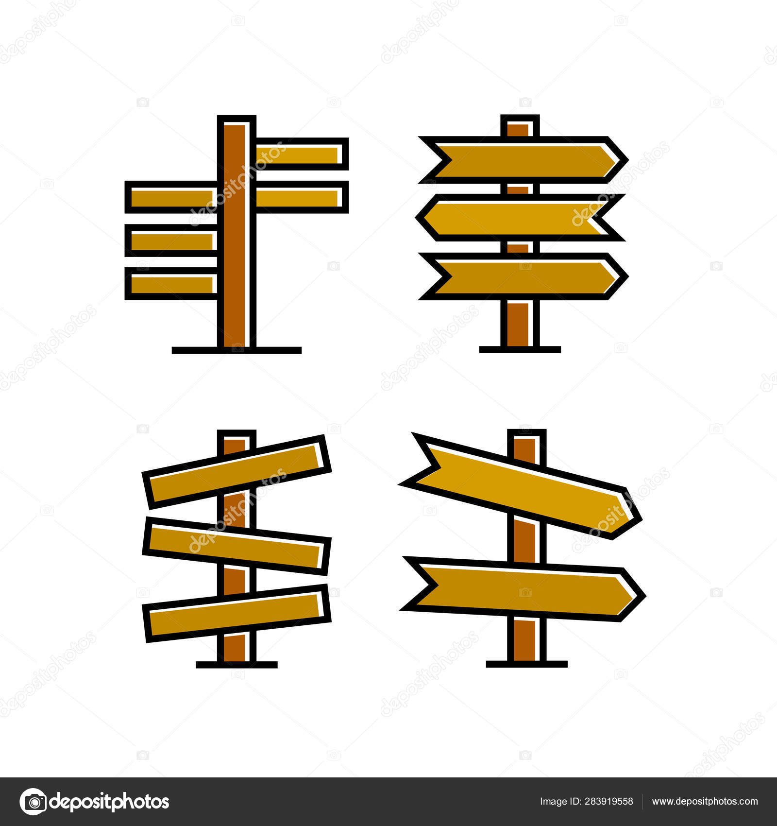 Vector Illustration Signs Icons Set Stock Vector Image by ©loopang ...