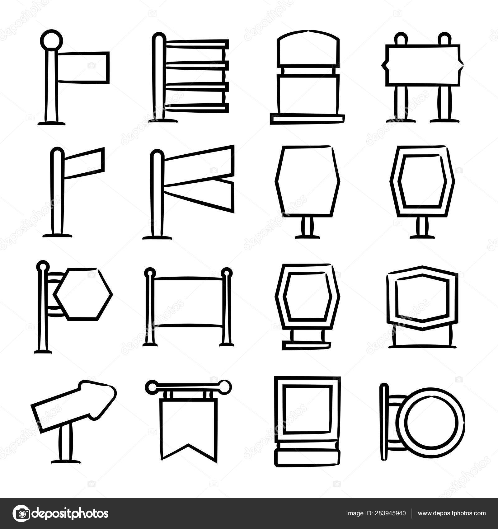 Vector Illustration Signs Icons Set Stock Vector Image by ©loopang ...