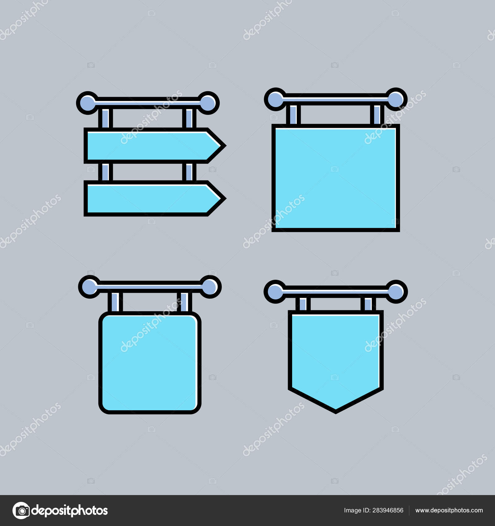 Vector Illustration Signs Icons Set Stock Vector Image by ©loopang ...