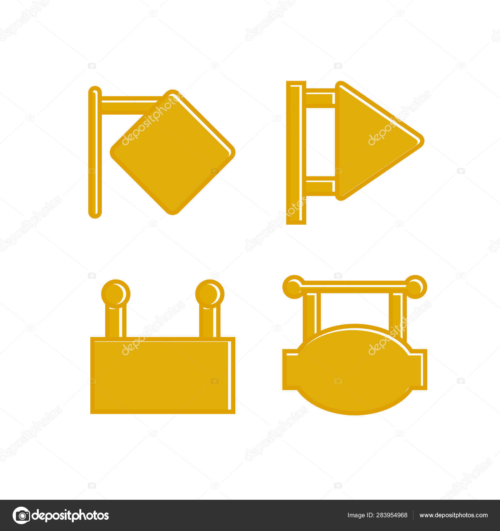 Vector Illustration Signs Stock Vector by ©loopang 283954968