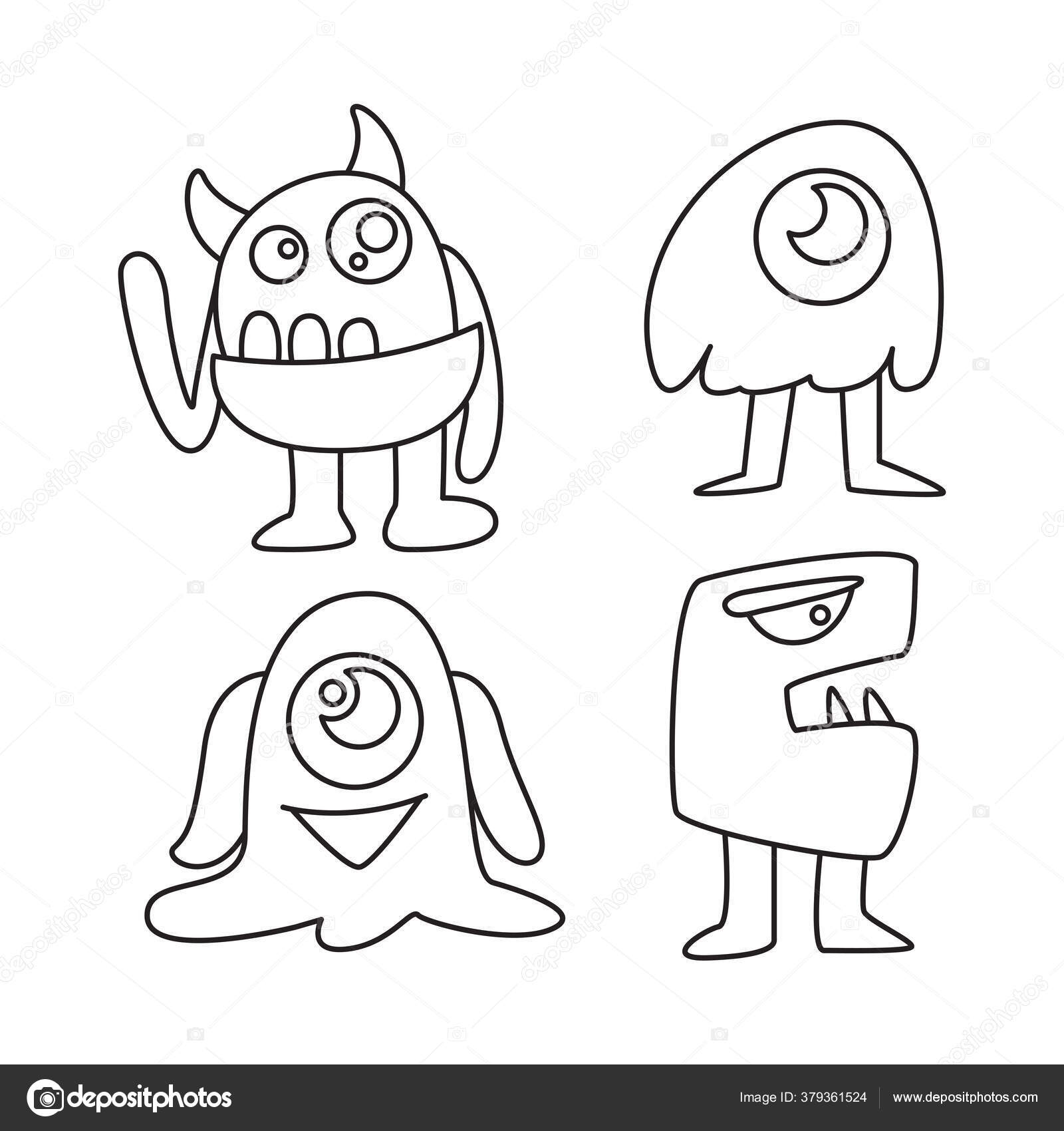 Easy Doodle Monster Designs