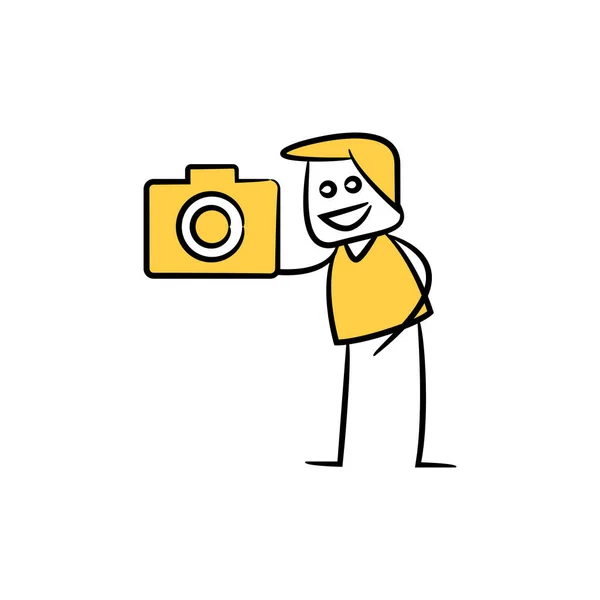 Stick figure camera Stock Vectors, Royalty Free Stick figure camera ...