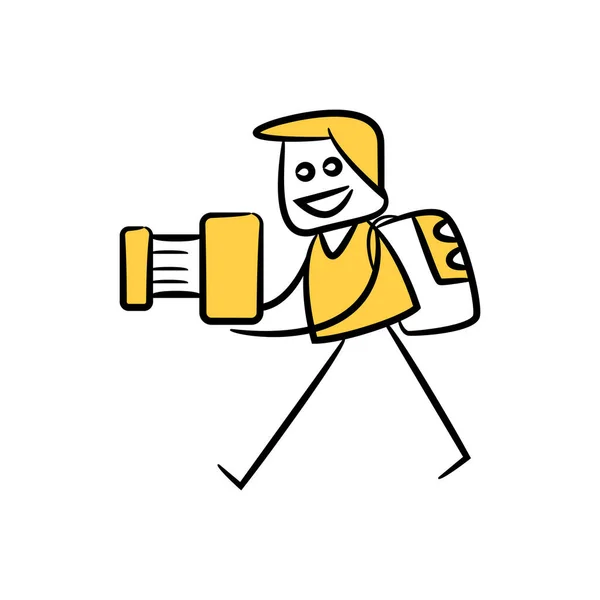 Stick figure camera Stock Vectors, Royalty Free Stick figure camera ...