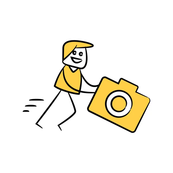 Stick figure camera Stock Vectors, Royalty Free Stick figure camera ...