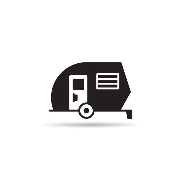 Car Motorhome Icon Blue Background Stock Vector by ©loopang 417359046