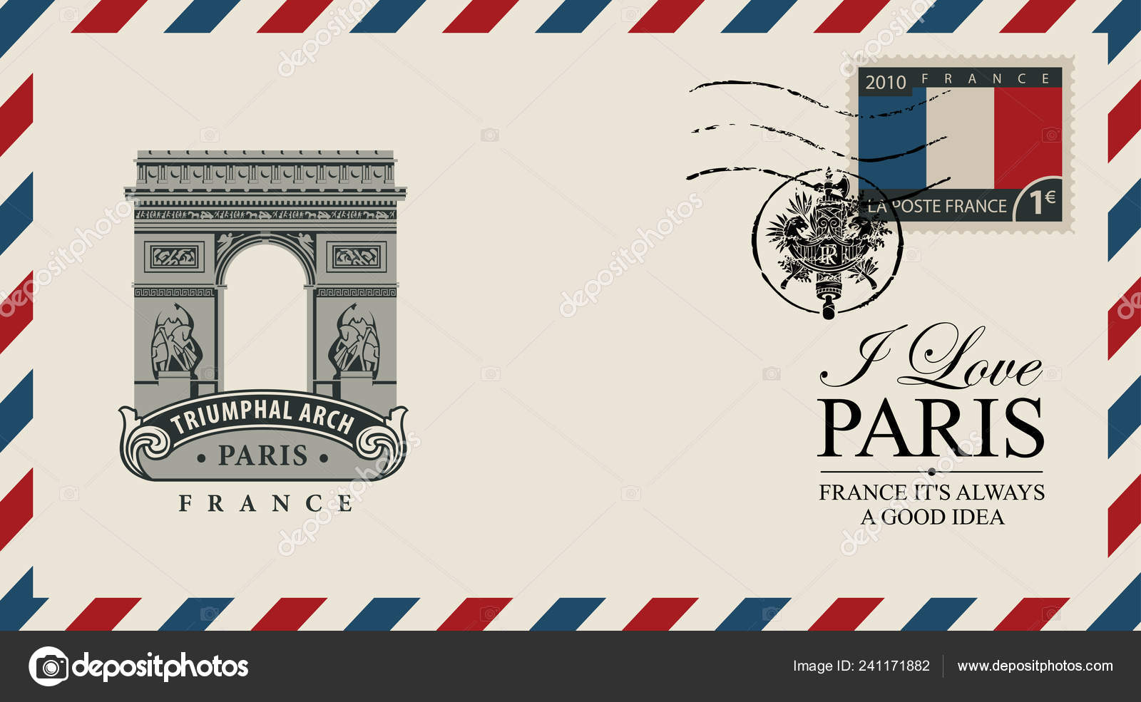 Vintage French Envelope