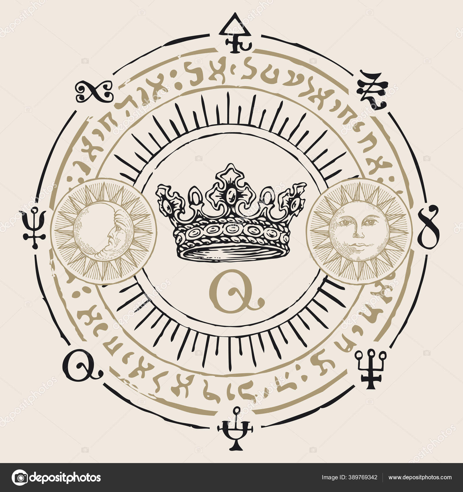 Banner Heraldry Crescent Moons