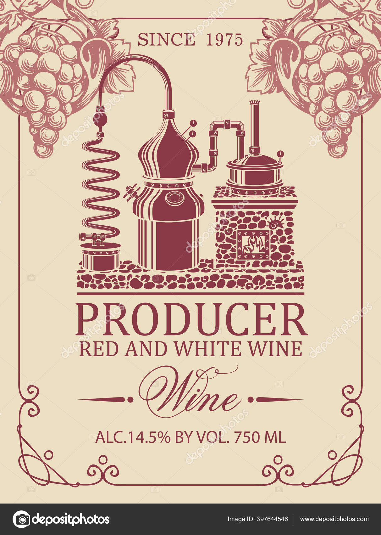 Vintage Wine Label