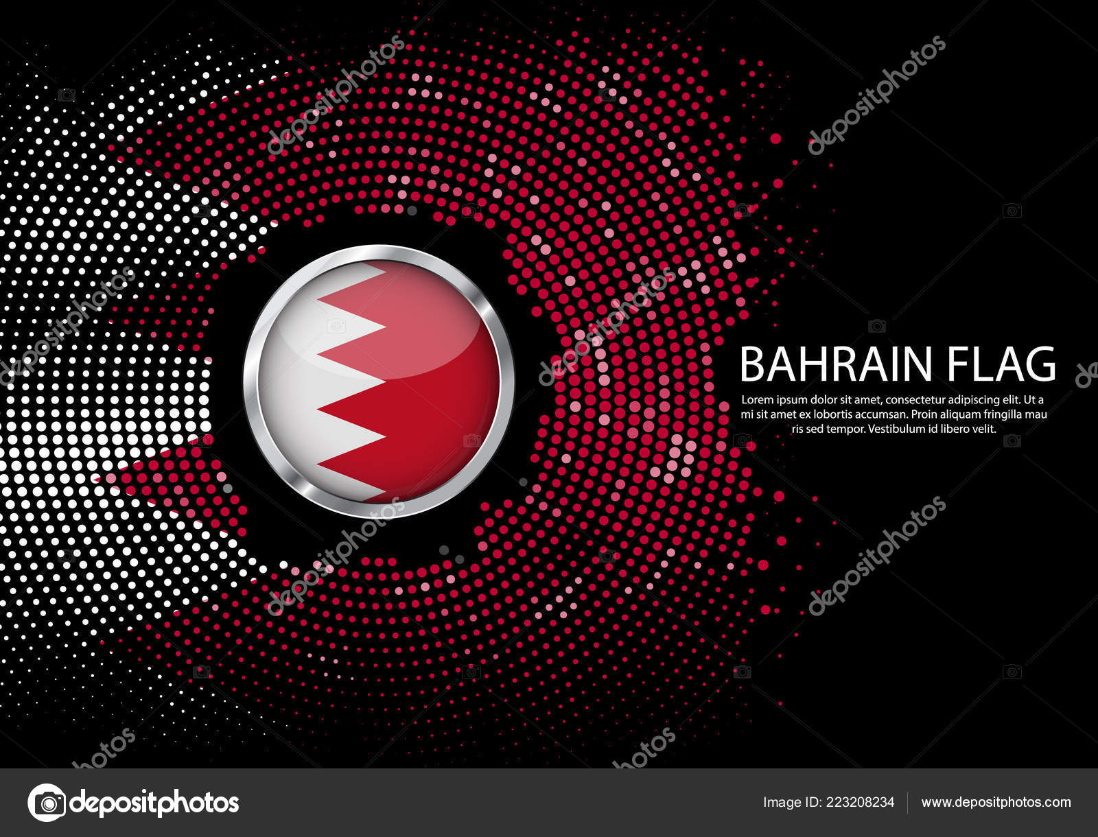 Background Halftone Gradient Template Led Neon Light Dots Style Bahrain ...