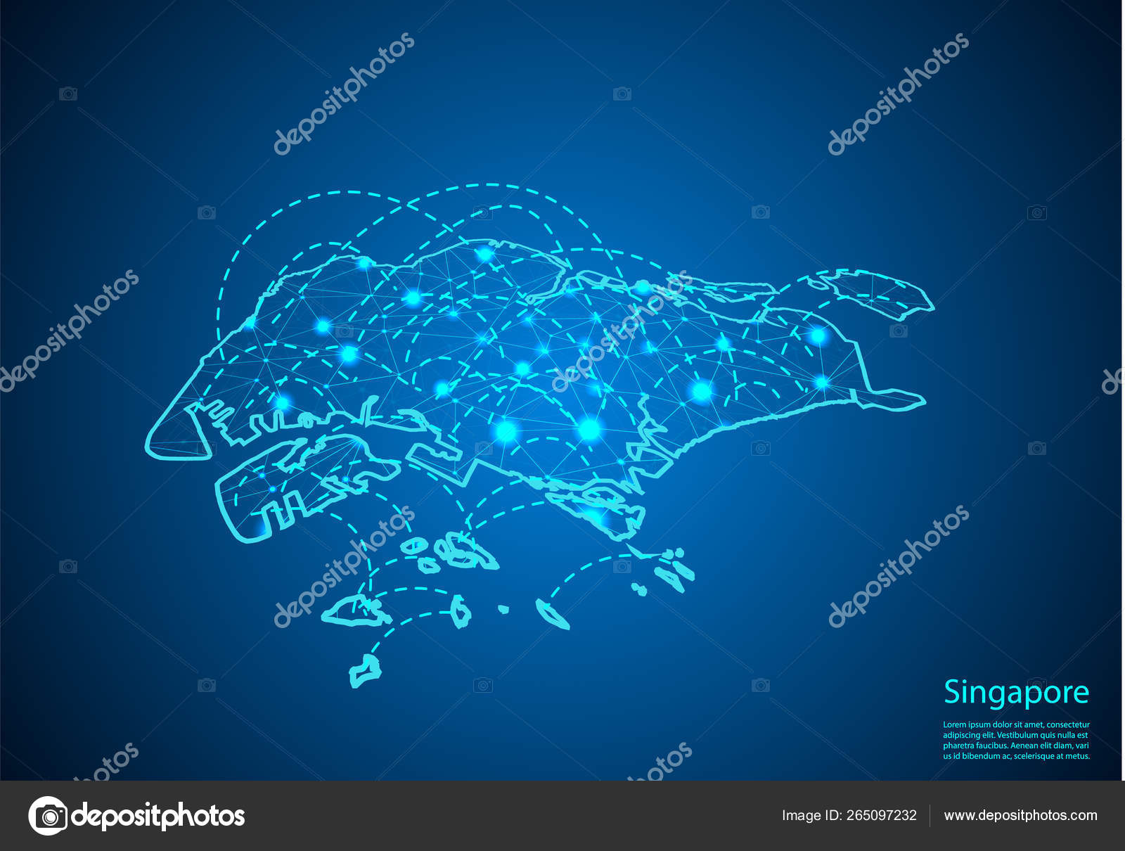 Singapore map with nodes linked by lines. concept of global comm Stock ... Singapore map with nodes linked by lines. concept of global comm Stock ...