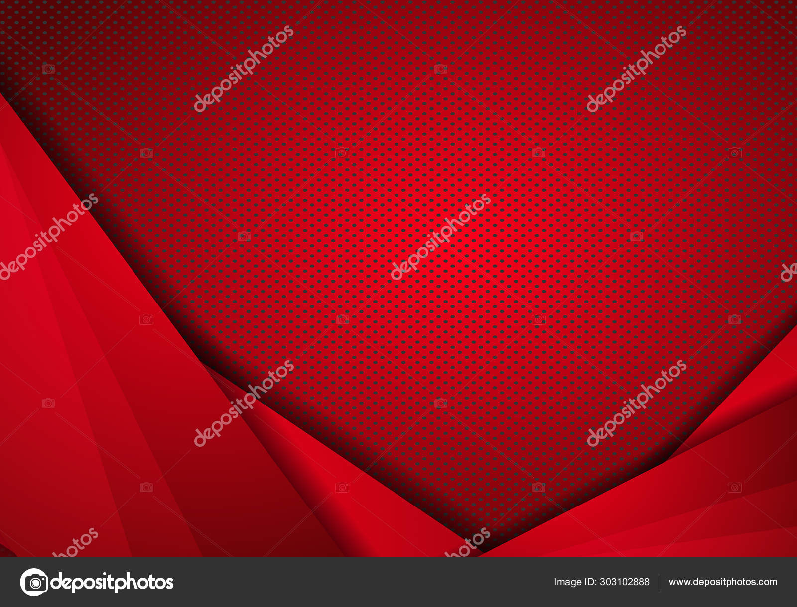 Red Modern Technology Design Background with dots Texture. Metal Stock ...
