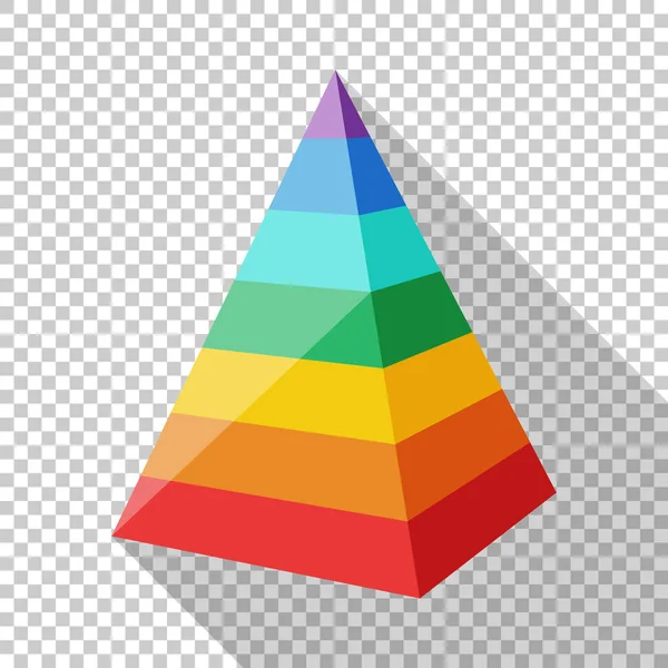 Color layered pyramid. Vector illustration — Stock Vector © RealVector ...