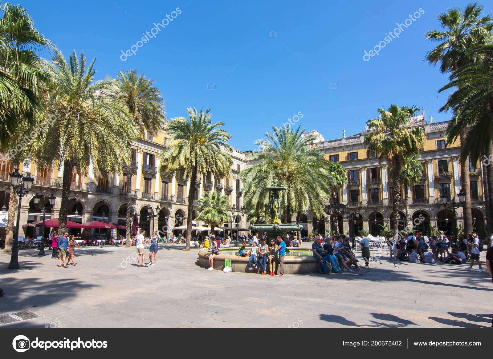 Royal Square Plaza Real Barcelona Spain – Stock Editorial Photo ...