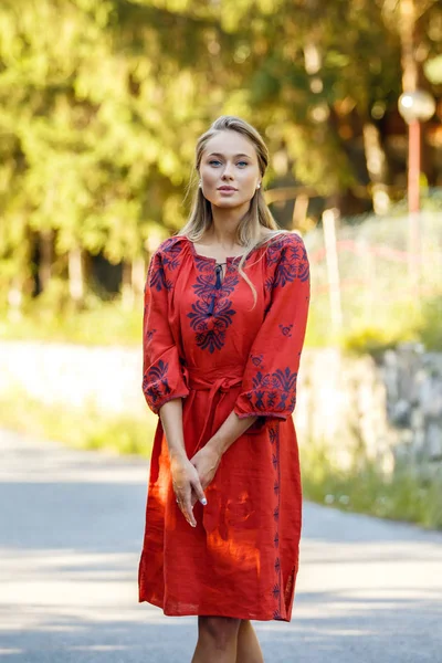 Beautiful Blonde Ukrainian Girl Blue Eyes Folk Clothing Boho Style ⬇