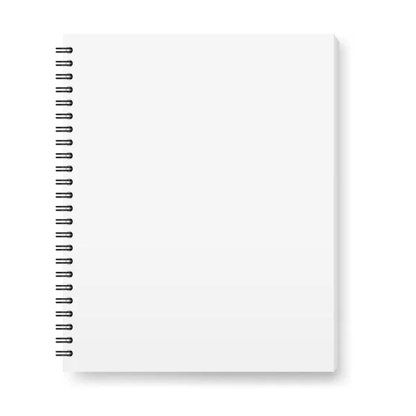 Vector Realistic Mock Layout Album Drawing Notebook Top View White ...