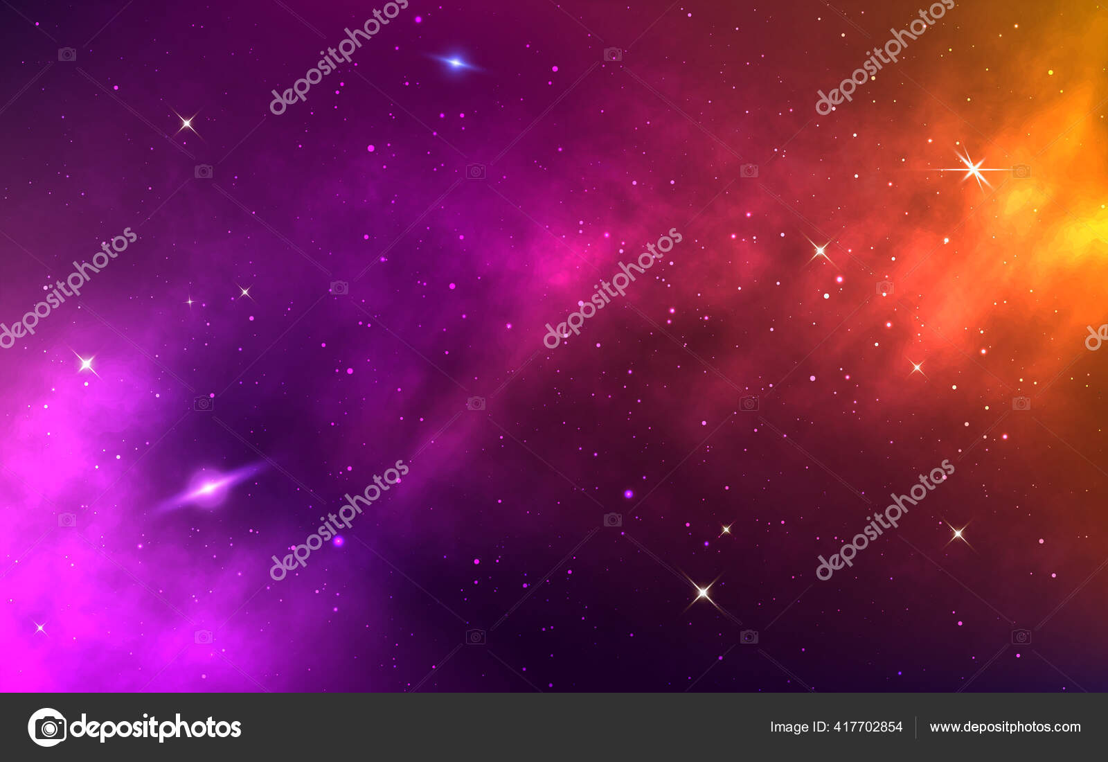 Cosmic Galaxy Print Sky Stars Nebula