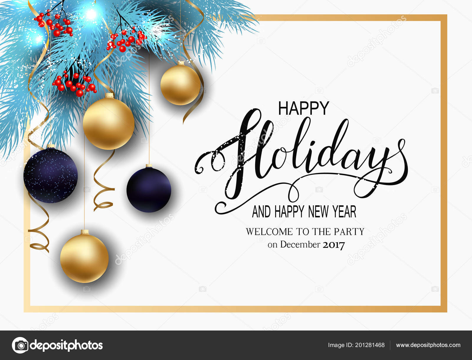 Happy Holidays Greeting Cards