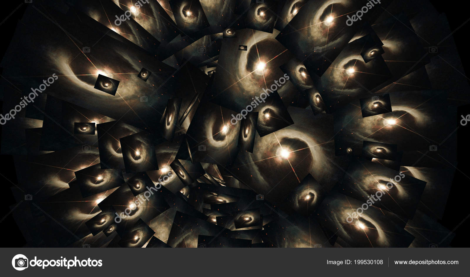 Digital Collage Kaleidoscopic Space Scene Elements Imageby Nasa — Stock ...