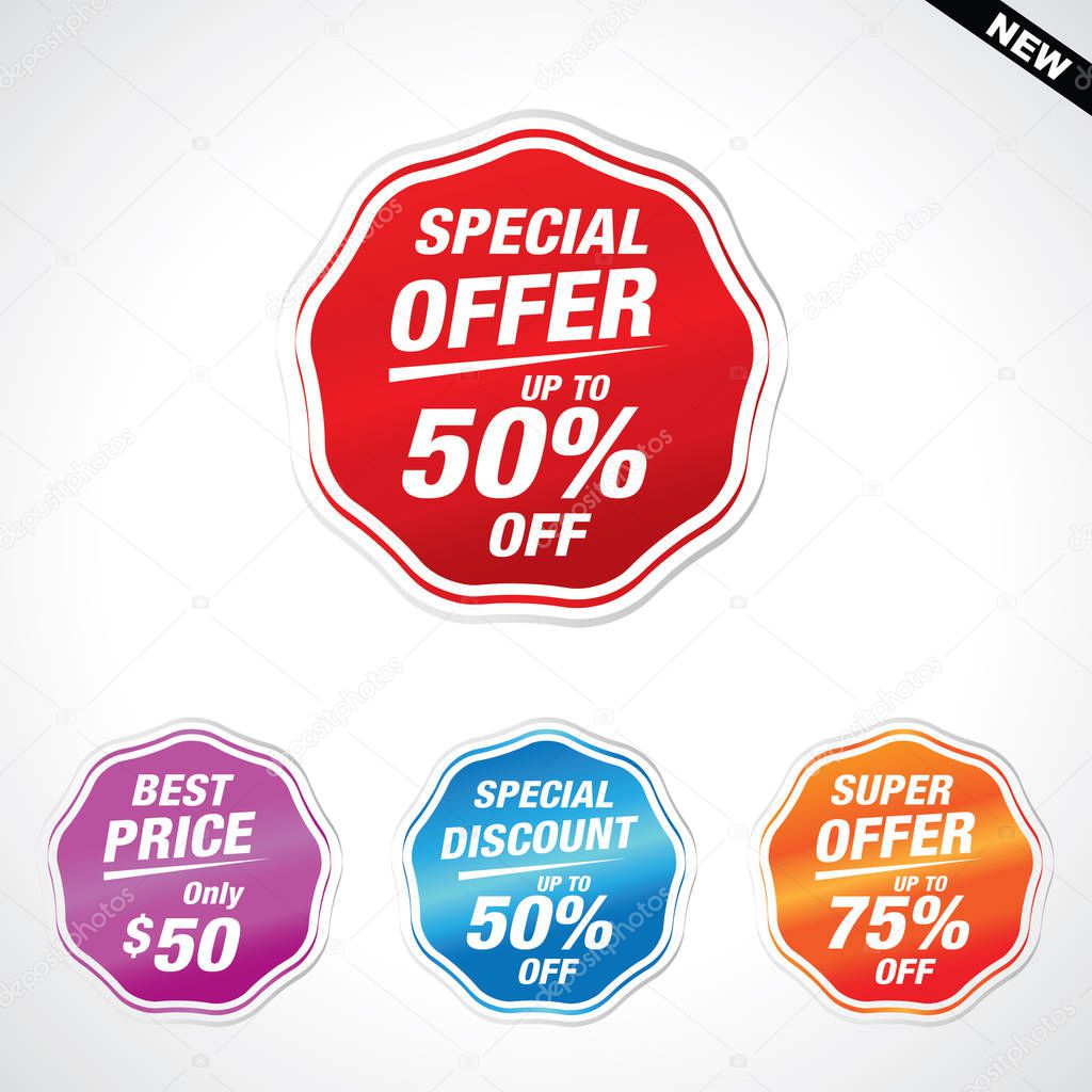 Venta Y Oferta Especial Etiqueta Etiquetas De Precio Etiqueta De