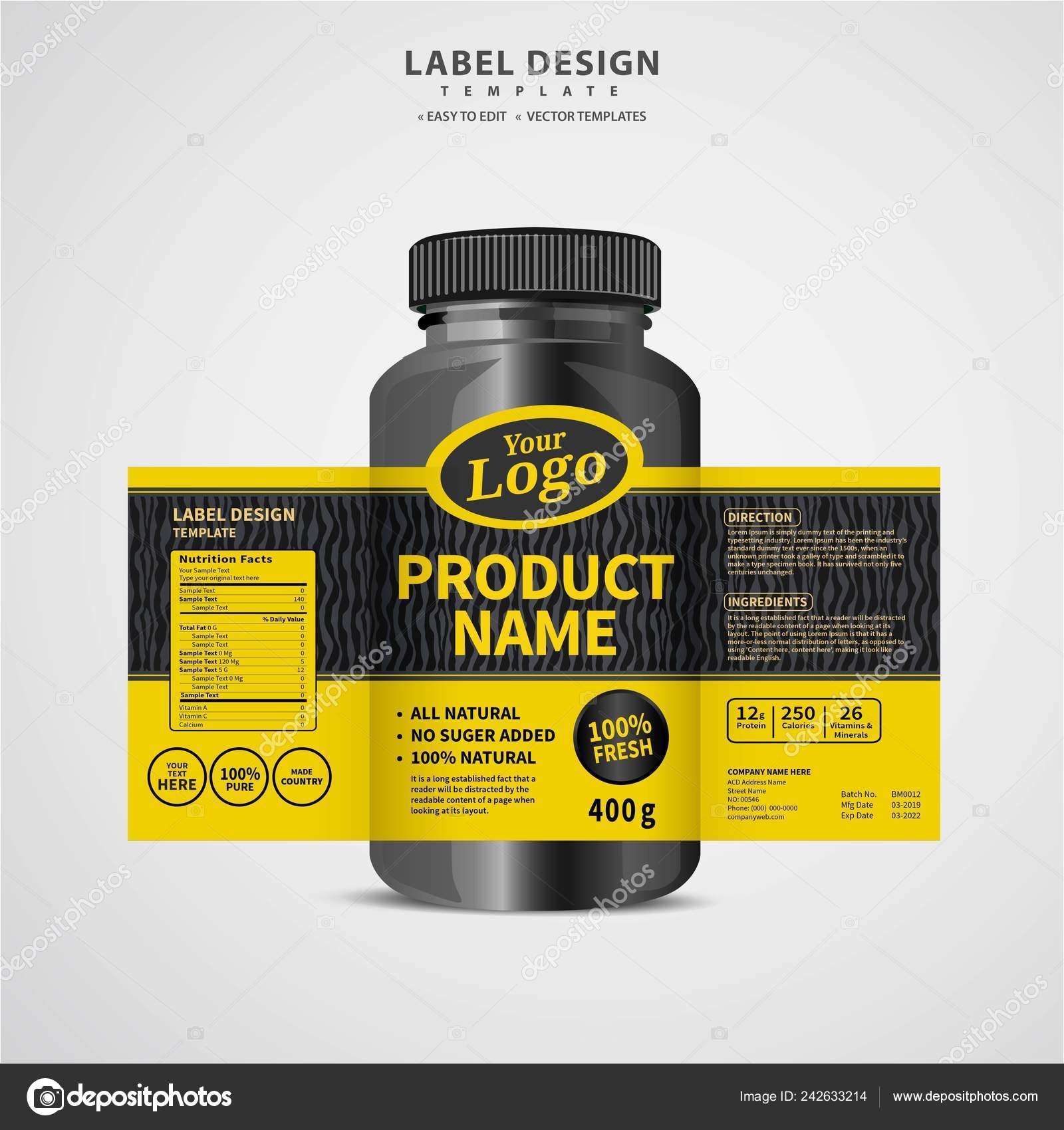 Product Label Design Templates
