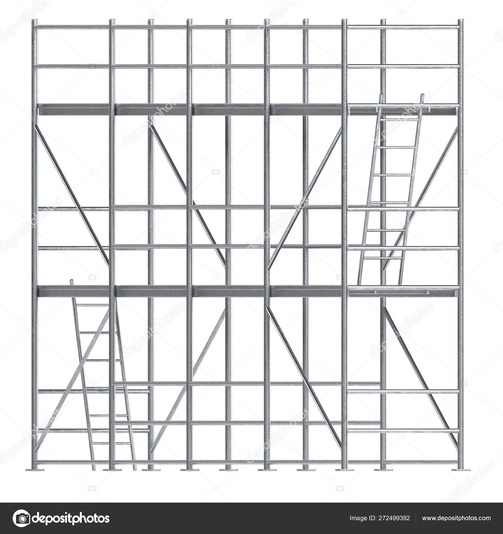 Realistic Render Metal Scaffolding Stock Photo by ©3drenderings 272499392