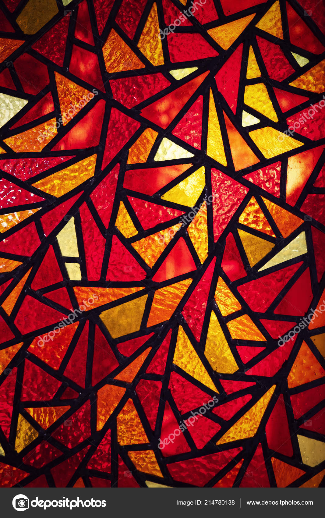 Red Stained Glass Texture