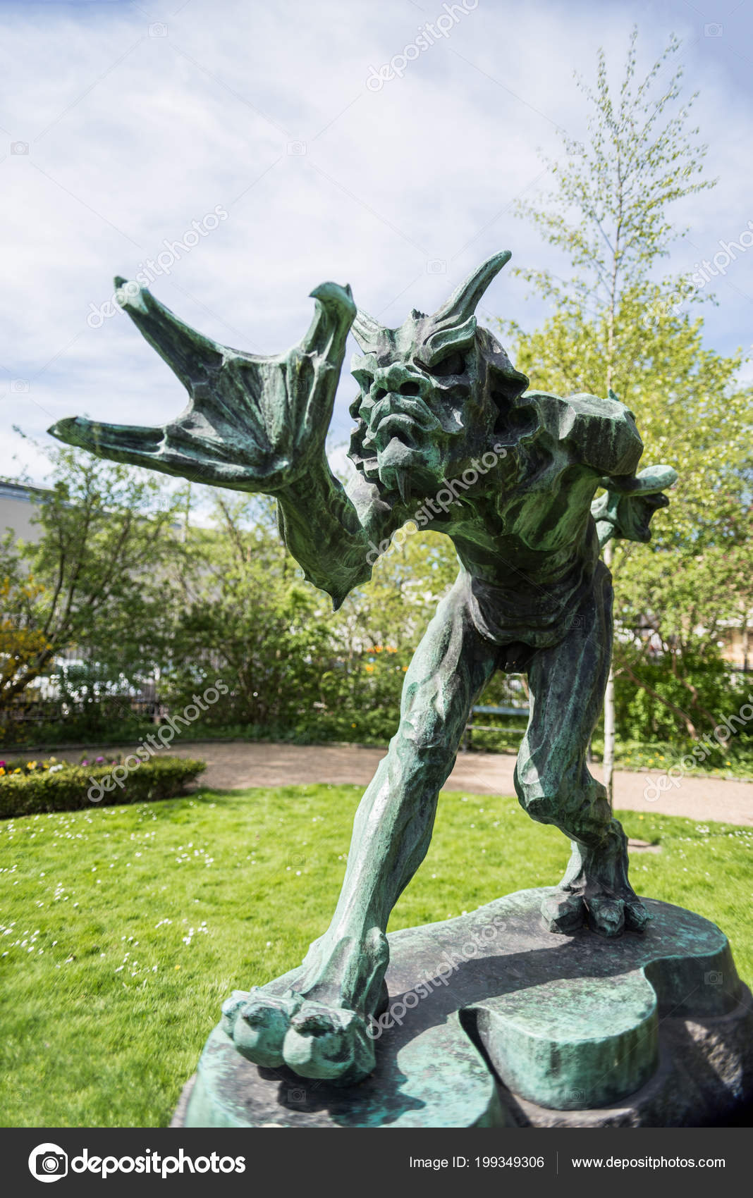 Close View Statue Park Copenhagen Denmark — Free Stock Photo ...