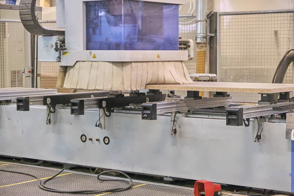 Laying Chipboard Processing Production Furniture Woodworking Enterprise ...