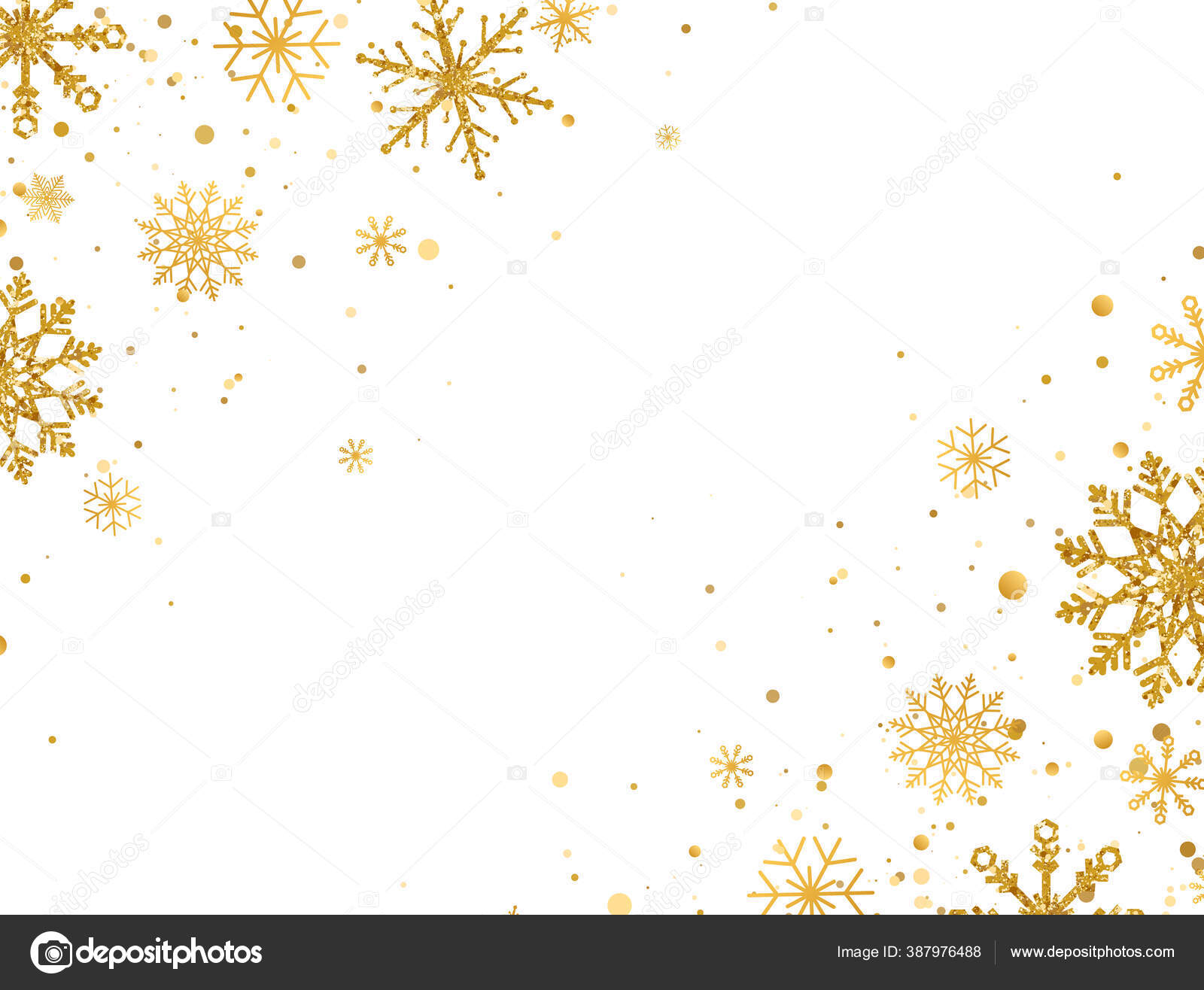 Golden Snowflakes